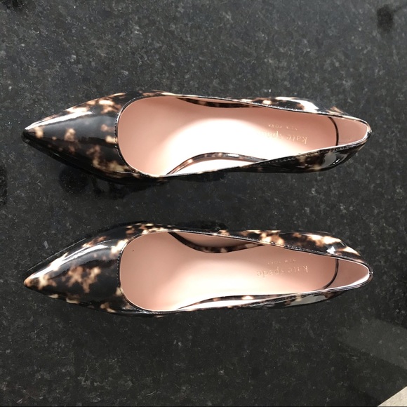 kate spade | Shoes | New Kate Spade Vivian Pumps Tortoise Patent 75 ...